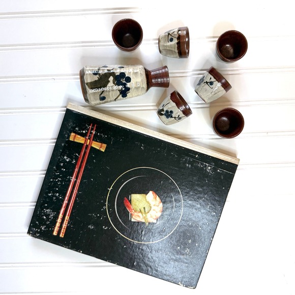 Accents | Midcentury Vintage Japanese Bundle With Sake Set The Cooking ...